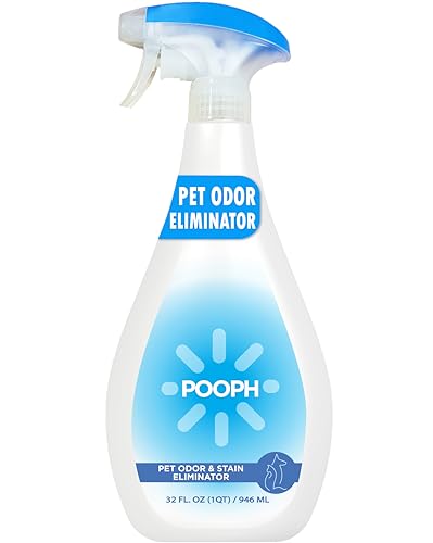 Pooph Pet Odor Eliminator, 32oz Spray - Dismantles Odors on a Molecular Basis, Dogs, Cats, Freshener, Urine, Poop, Pee, Deodorizer, Natures, Puppy, Fresh, Clean, Furniture, Potty, Safe