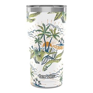 tervis painted tropical paradise insulated tumbler, 20oz legacy, stainless steel