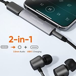 Bundle – 2 Items: USB C to 3.5mm Headphone Adapter and Headphone Splitter Adapter