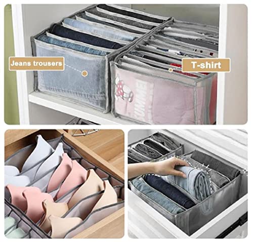 GUAGLL 3 Pack Foldable Underwear Drawer Organizer, Underwear Storage Divider Boxes For Bras, Socks, Underwear, Ties