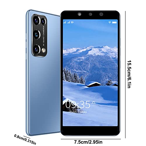 Unlocked Cell Phones, Android 10.0 1080P HD Camera Smart Phone, 1+8GB RAM, Fingerprint Unlocked Smartphones, 5.8inch Touch Screen Dual SIM Card Mobile Cell Phone for Father Mother Birthdays Gift, Blue