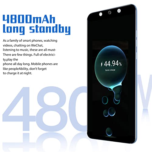 Unlocked Cell Phones, Android 10.0 1080P HD Camera Smart Phone, 1+8GB RAM, Fingerprint Unlocked Smartphones, 5.8inch Touch Screen Dual SIM Card Mobile Cell Phone for Father Mother Birthdays Gift, Blue