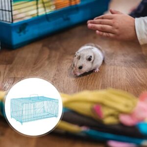 Small Dog Crate, Metal Pet Cage Dog Cage Dog Kennel Rabbit Cage Poultry Cage Rabbit Habitat Cage Small Animal Critter Cage for Cat Chicken Guinea Pig, Random Color