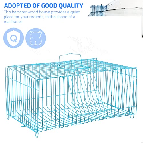 Small Dog Crate, Metal Pet Cage Dog Cage Dog Kennel Rabbit Cage Poultry Cage Rabbit Habitat Cage Small Animal Critter Cage for Cat Chicken Guinea Pig, Random Color