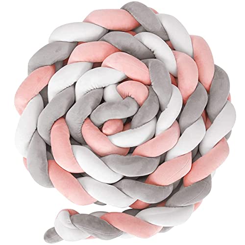 MagicFox Cushion Soft Knot Pillow Handmade Soft Cushion Decor for Bedroom ((Grey-Pink(158inch)))