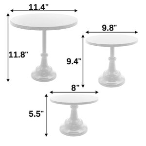 Cake Stands Set of 3,Metal Cupcake Stands Cake Display Stands,8/10/12 Inch Round Cake Trays Dessert Display Stands,for Birthday,Party,Wedding,Party,Ceremony,Decoration. (Iron)