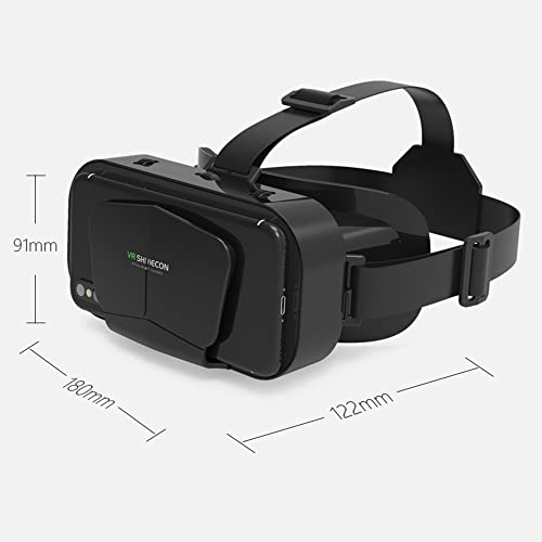 TooTwo VR Headset, Universal Gaming Virtual Reality Goggles Adjustable 4.7-7.2 Inch Screen Compatible with iPhone, Samsung and Android Phone (VR)