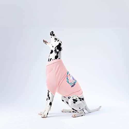 Balacoo Outdoor Dog Costume Pet Dog Winter Costume Puppy Clothes Winter Dog Clothing Pet Costume Pink Unicorn Clothes Outfit Holiday Party Supply M Winter Pet Pajamas Dog Sweater