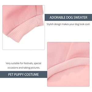 Balacoo Outdoor Dog Costume Pet Dog Winter Costume Puppy Clothes Winter Dog Clothing Pet Costume Pink Unicorn Clothes Outfit Holiday Party Supply M Winter Pet Pajamas Dog Sweater