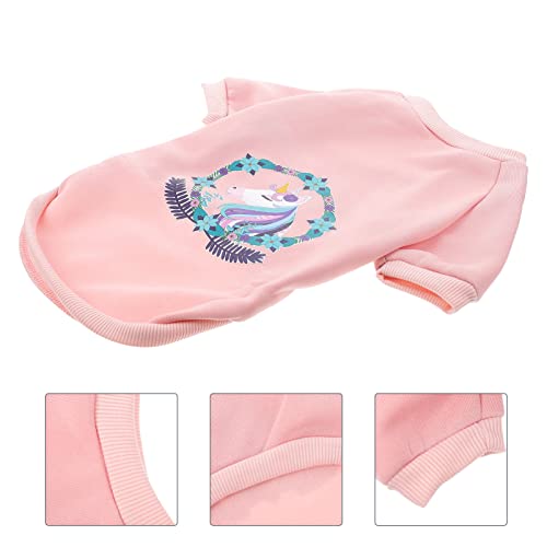 Balacoo Outdoor Dog Costume Pet Dog Winter Costume Puppy Clothes Winter Dog Clothing Pet Costume Pink Unicorn Clothes Outfit Holiday Party Supply M Winter Pet Pajamas Dog Sweater