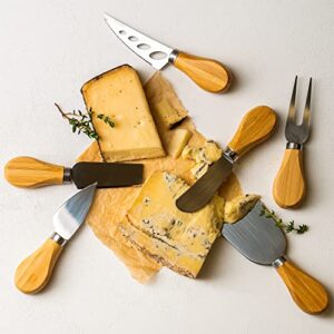 TMD Cheese Board and Knife Set – Cheese Board Set with 3 Ramekins – Beautiful Charcuterie Boards - Superb House Warming Gifts, New Home, Anniversary & Wedding Gifts for couples, Bridal Shower Gifts