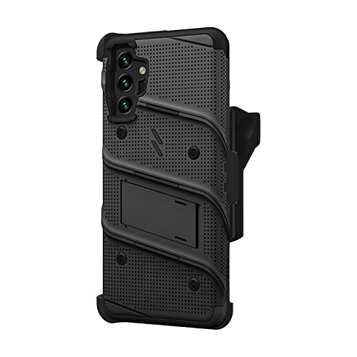 ZIZO Bolt Bundle for Galaxy A13 5G Case with Screen Protector Kickstand Holster Lanyard - Black