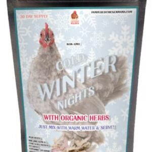 USA Black Soldier Fly Grub, Oatmeal, & Herb Chicken Scratch Treat for Backyard Hens: Non-GMO, Healthy Backyard Chicken Feed and Supplies, Cold Winter Nights (4 pounds)