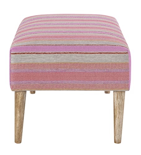 Linon Home Decor Products Pink Stripe Linon Yanni Bench