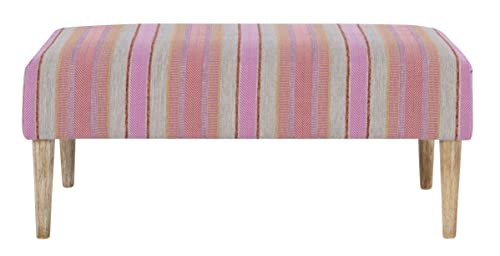 Linon Home Decor Products Pink Stripe Linon Yanni Bench