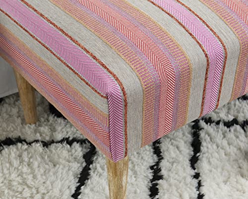 Linon Home Decor Products Pink Stripe Linon Yanni Bench