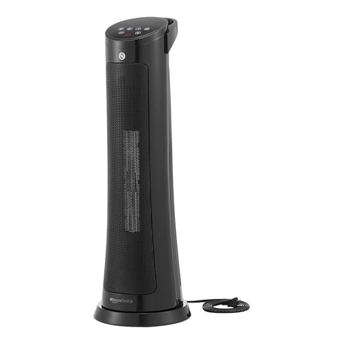 Amazon Basics Digital Tower Heater Black 28 Inch