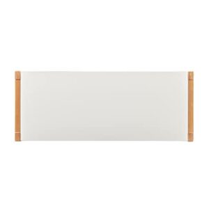 Linon Home Decor Products Boden White and Natural Low Bookcase