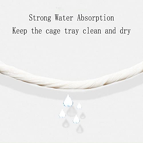 Hamiledyi Bird Cage Liner Paper Disposable Non-Woven Absorbent Liners 300 Sheets Pet Cages Cushion Accessories for Parrot Canary Finch Macaw Parakeet