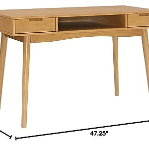 Linon Home Decor Products Natural Wood Modern Linon Drake Desk