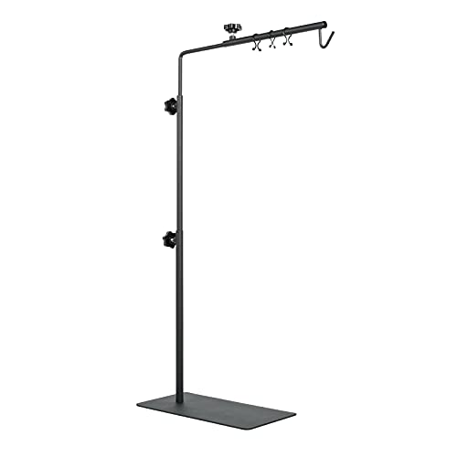 BETAZOOER Reptile Lamp Stand Adjustable 15-31 Inch Floor Light Holder Lamp Hanging Bracket Metal Support for Reptile Glass Terrarium Heating Light