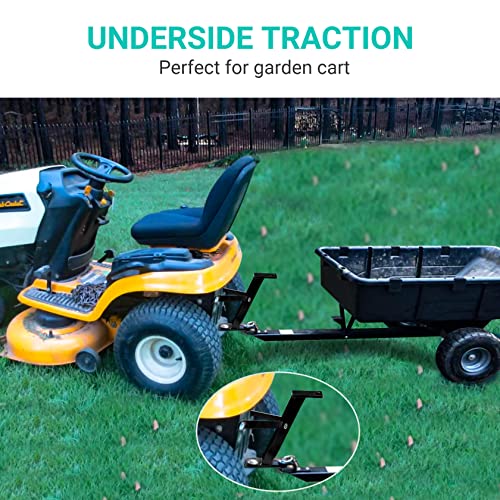 (Some Minor Modifications May Be Required) Heavy Duty Solid Iron Trailer Hitch for Lawn Mower,Garden Tractor Trailer Hitch,Compatible with John Deere Cub Cadet Husqvarna Craftsman Riding Mowers