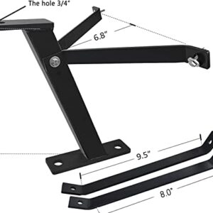 (Some Minor Modifications May Be Required) Heavy Duty Solid Iron Trailer Hitch for Lawn Mower,Garden Tractor Trailer Hitch,Compatible with John Deere Cub Cadet Husqvarna Craftsman Riding Mowers