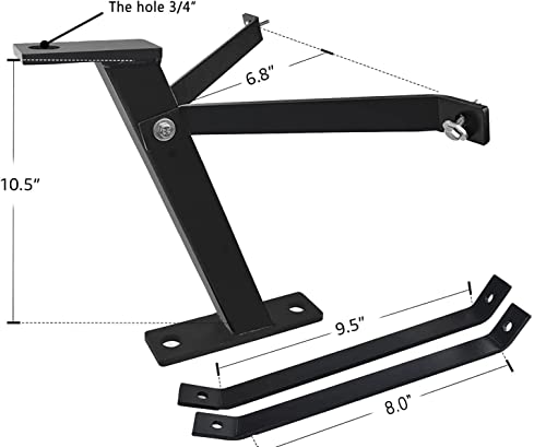 (Some Minor Modifications May Be Required) Heavy Duty Solid Iron Trailer Hitch for Lawn Mower,Garden Tractor Trailer Hitch,Compatible with John Deere Cub Cadet Husqvarna Craftsman Riding Mowers