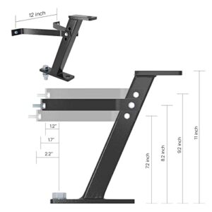 (Some Minor Modifications May Be Required) Heavy Duty Solid Iron Trailer Hitch for Lawn Mower,Garden Tractor Trailer Hitch,Compatible with John Deere Cub Cadet Husqvarna Craftsman Riding Mowers