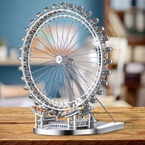 Piececool 3D Metal Model Puzzles for Adults, Upgraded Large London Eye Architecture 3D Metal Models Building Kits, Best Birthday Gifts, 141 Pcs