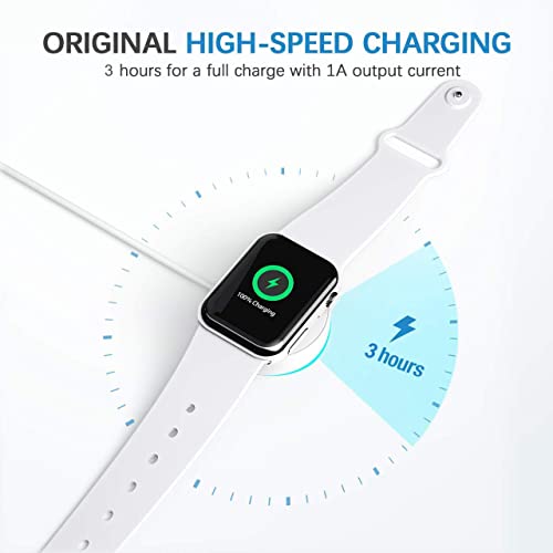 Watch Charger for Apple Watch Charger, Long 6.6FT iWatch Portable Wireless Fast Charging Cable Cord with USB Wall Charger Plug Adapter Block Compatible with Apple Watch Series 8/7/SE/6/5/4/3/2/1