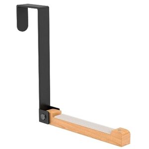 Mastom Folding Door Hook, Wooden Foldable Coat Hooks, Space Saving Over Door Hooks Perfect for Drying Clothes, Hanging Coat, Hat, Towel, Bag