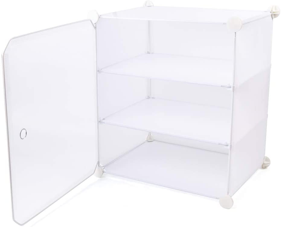 Shoe Rack Storage Organizer, Shoe Shelves 12 Tier Free Standing Shoes Cabinet Shelf Portable, White Closet Shoe Racks With Doors Expandable Stackable, Ideal Choice for Entryway, Hallway (72 Pairs)