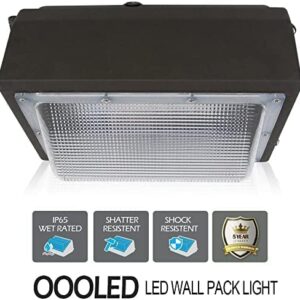 (4 Pack) LED Wall Pack Light, 100W 11000LM 5000K Daylight with Dusk-to-Dawn Sensor Wall Lights, 600-800W HPS/HID Equivalent Commercial and Industrial Outdoor LED Lights for Warehouses, Parking Lots