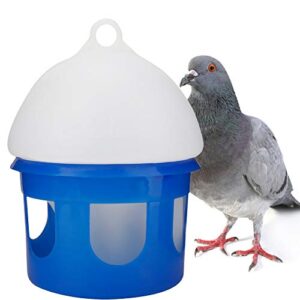 topincn pigeon feeder, 2l/4l/6.5l large capacity pigeon waterer automatic bird pigeon feeder abs plastic water dispenser waterer(2l)