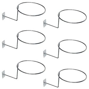 snowting set of 6 metal hat holder wall mount hat caps wigs organizer display racks cowboy ball holder hanger hooks hat stand display wall rack silver