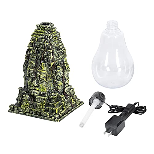 REPTI ZOO Reptile Fogger, Ancient Castle Style Reptile Humidifiers, 600ml Terrarium Humidifier Fogger Humidifier for Reptiles, Can Use for Reptile Decoration