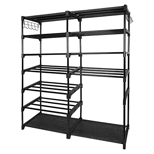 NIUBER 7 Tiers Shoe Rack tall Show Racks Shoes Stand for Bedroom Shelves for Shoes Garage Shoe Rack Organizer Sturdy Shoe Rack Heavy Duty for Closet Entryway Door