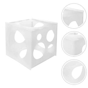 ABOOFAN 11 Hole Plastic Balloon Sizer Box Cube Balloon Size Measurement Tool for Balloon Decorations Balloon Arches Balloon Columns