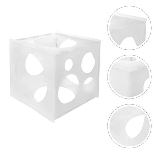 ABOOFAN 11 Hole Plastic Balloon Sizer Box Cube Balloon Size Measurement Tool for Balloon Decorations Balloon Arches Balloon Columns