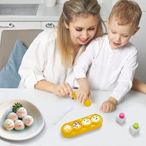 SurpriseSeptember-spherical rice ball mold diy bento sushi tool set with rice spoon 2 smiley face seaweed laver kitchen embossing mold