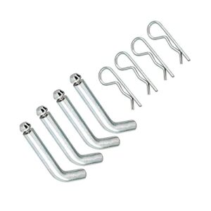 (4pk)hcllps for trailer hitch pin & clip, 1/2 inch pin diameter, fits 1-1/4-inch receiver