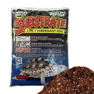 hamiledyi reptile coconut fiber substrate hibernant soil mix perlite vermiculite 3 in 1 terrarium bedding for lizard tortoise chameleon snake iguanas geckos forg