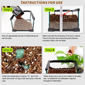 Hamiledyi Reptile Coconut Fiber Substrate Hibernant Soil Mix Perlite Vermiculite 3 in 1 Terrarium Bedding for Lizard Tortoise Chameleon Snake Iguanas Geckos Forg