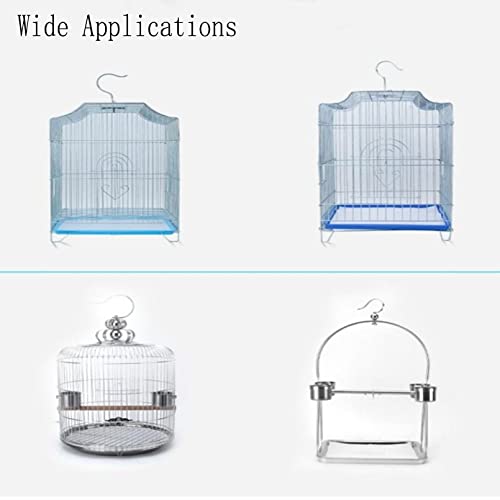 Hamiledyi Bird Cage Liner Papers Non-Woven Pet Cushion Disposable Absorbent Pad Accessories Cages Cushion Tray Mat for Parakeet Parrot Canary Finch Macaw