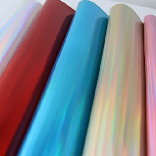 SEWACC Glitter Fabric Bedsheet Holographic Faux Leather Fabric Sheet: 6pcs 20x30cm Mirrored PU Leather Fabric Sheets for Leather Earring Bag Making Bows Crafts DIY Decoration Bed Blanket