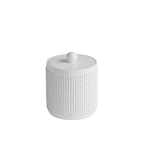 Roselli Trading Company Milano Bath Canister, White