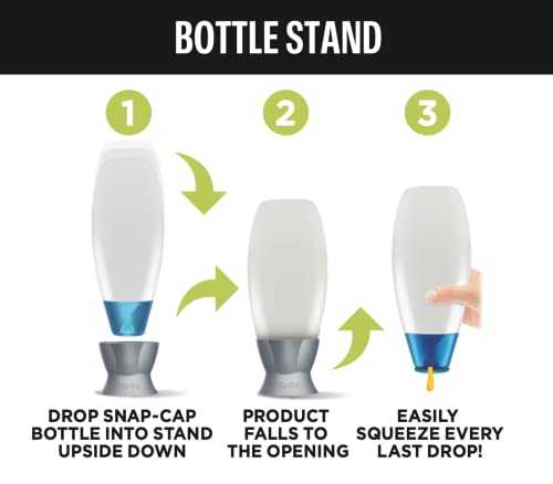 Flip-it! Universal Bottle Emptying Kit - Flip Bottle Upside Down To Get Every Drop Out with Flip-It! (6 XL DISPENSING STANDS with 6 adapters and 2 bottle stands, Pastel Color Edition)