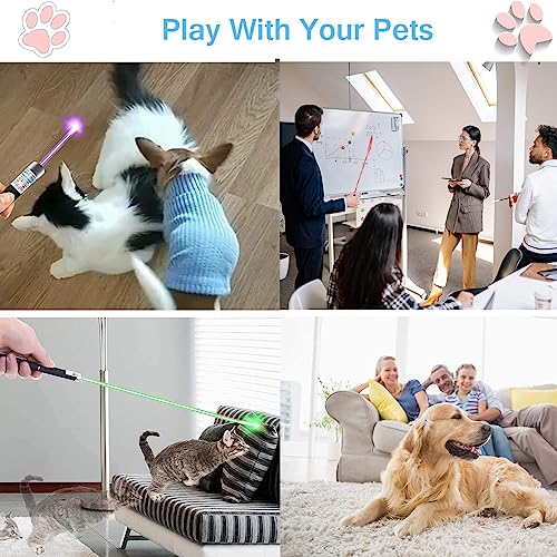 XIMIBI Laser Pointer, 3 Pack, Pet Kitten Dogs Laser Pen Toys Chaser Tease Pointer Pen Toys for Cats Indoor Training