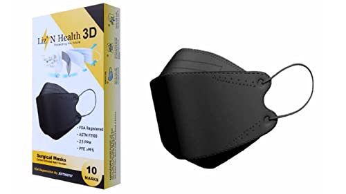 Liz’N Health Medical Grade Disposable Masks, Particulate Respirator w/ 4 Layer Filtration, Medical Professionals & Personal Protective Use Carbon Activated Filter